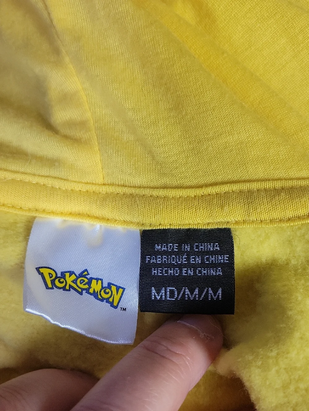 Shirts & Tops | Pokemon Yellow Hooded Zip Jacket With Character Detail ...